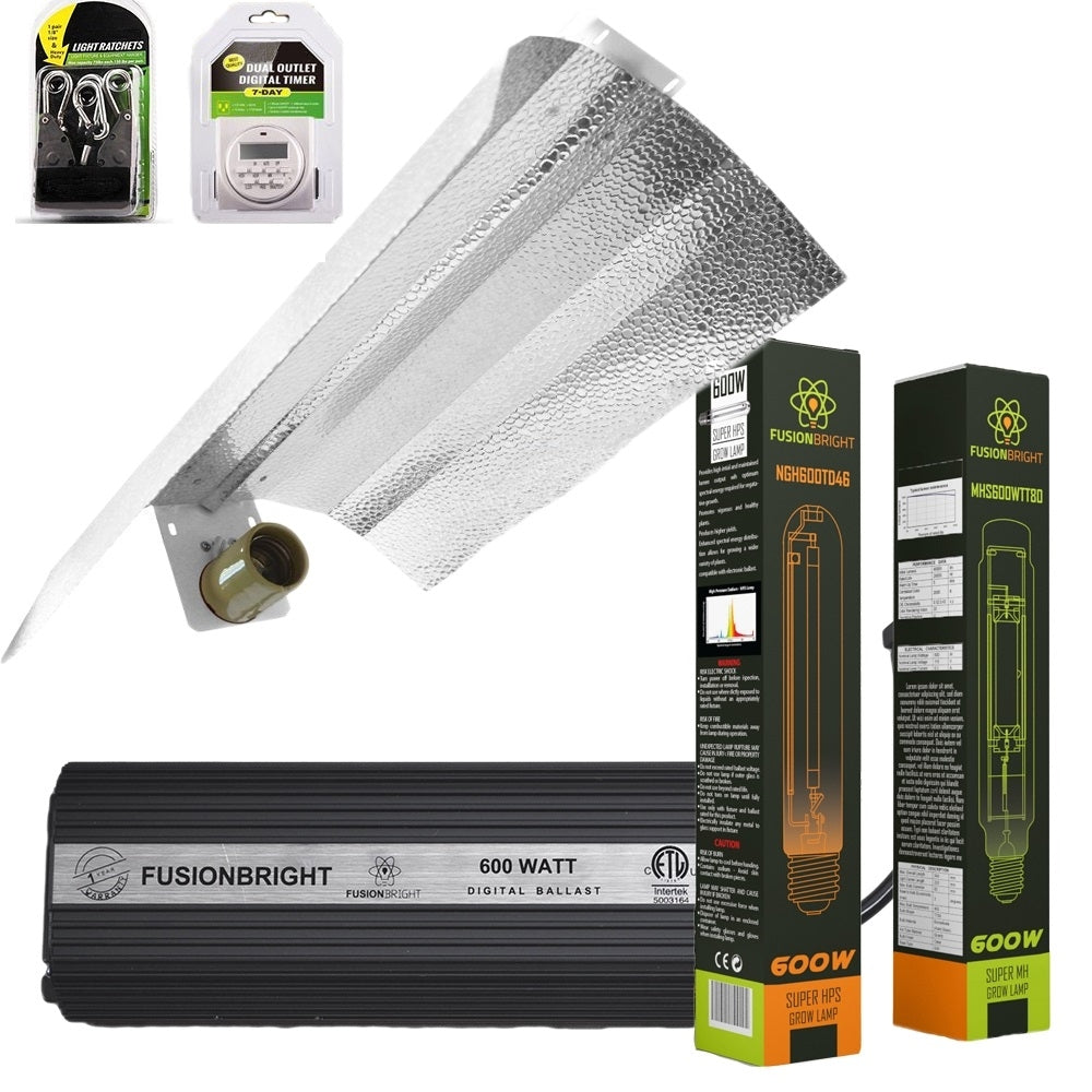 600 Watt Grow Light Wing Reflector HID Kit — GrowLights Canada