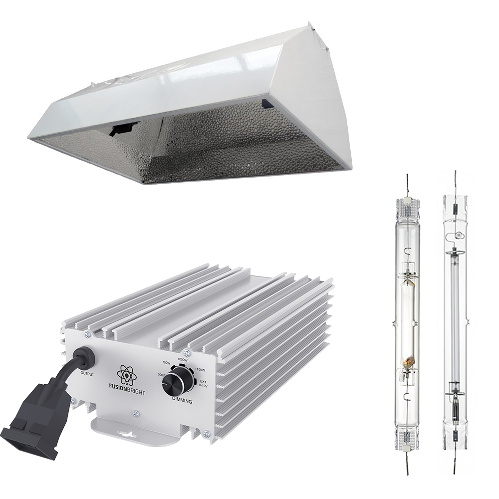1000 Watt Double Ended (DE) Open Mini Hood Reflector Kit — GrowLights ...